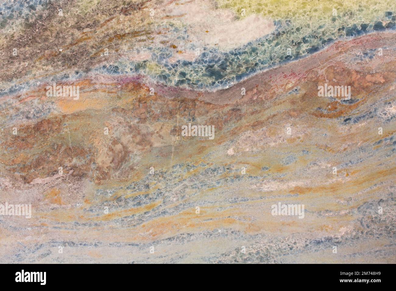 Calcite Azul Caraibica, marble stone texture, photo of slab. Antique ...