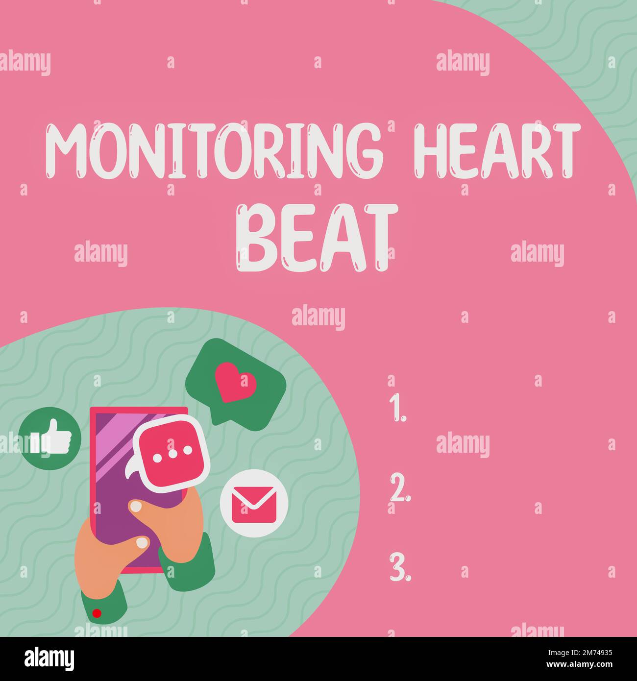 Conceptual display Monitoring Heart Beat. Business concept Measure or ...