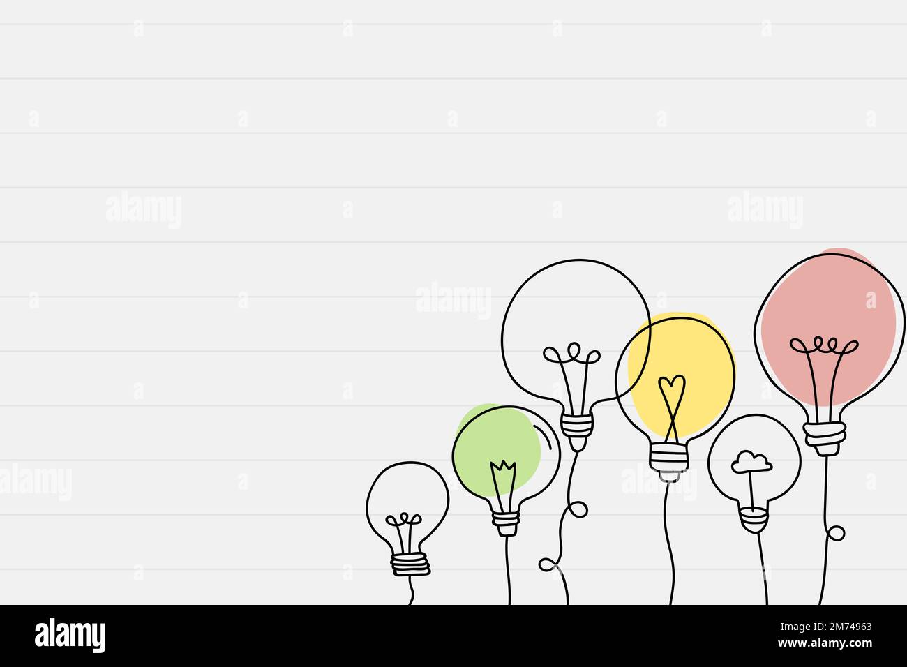 Creative light bulb doodle vector Stock Vector Image & Art - Alamy