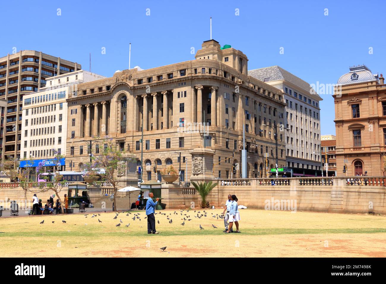 September 29 2022 - Pretoria in South Africa: Church Square, People ...