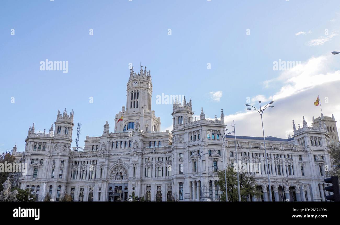 Madrid City Hall, ayuntamiento Communications Palace architecture ...