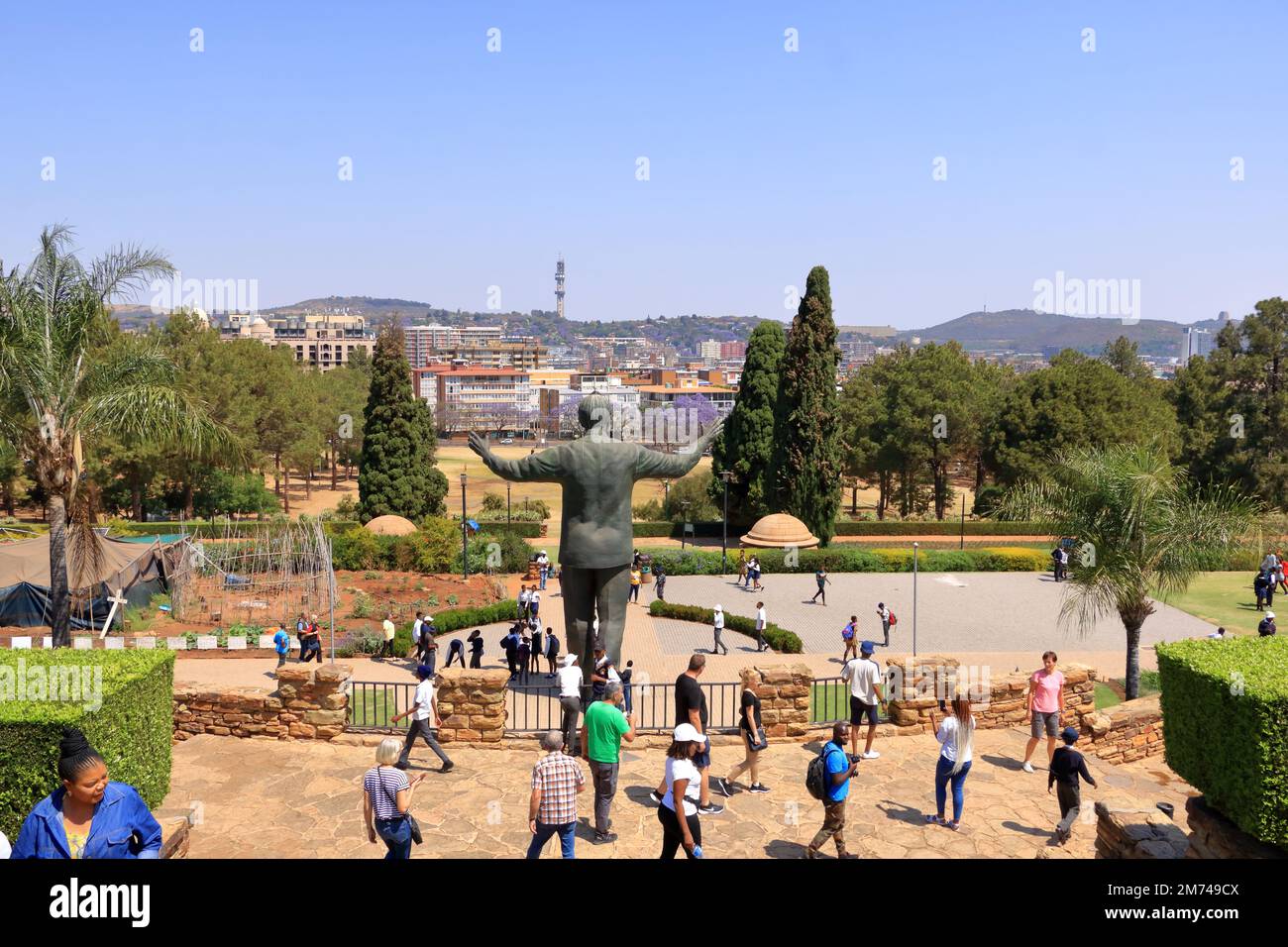 September 29 2022 - Pretoria in South Africa: People around the Nelson ...