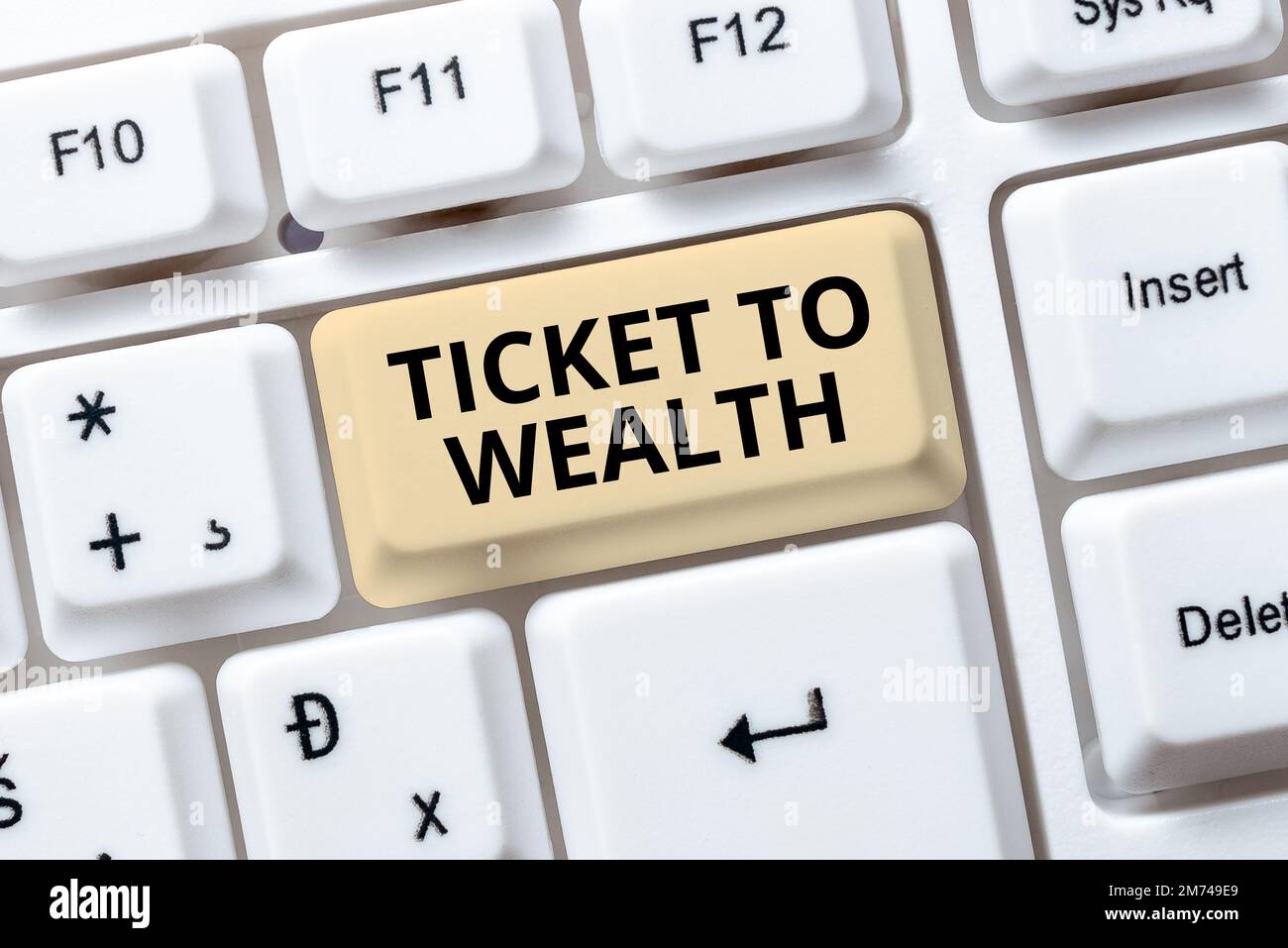 Conceptual display Ticket to Wealth. Business showcase Wheel of fortune ...