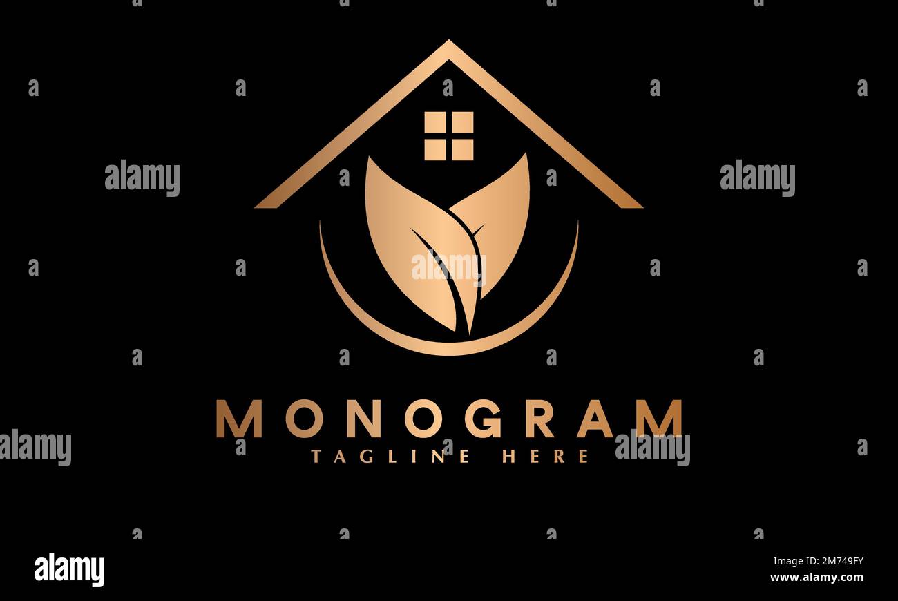 Real Estate Property Business logo vector monogram template Stock ...