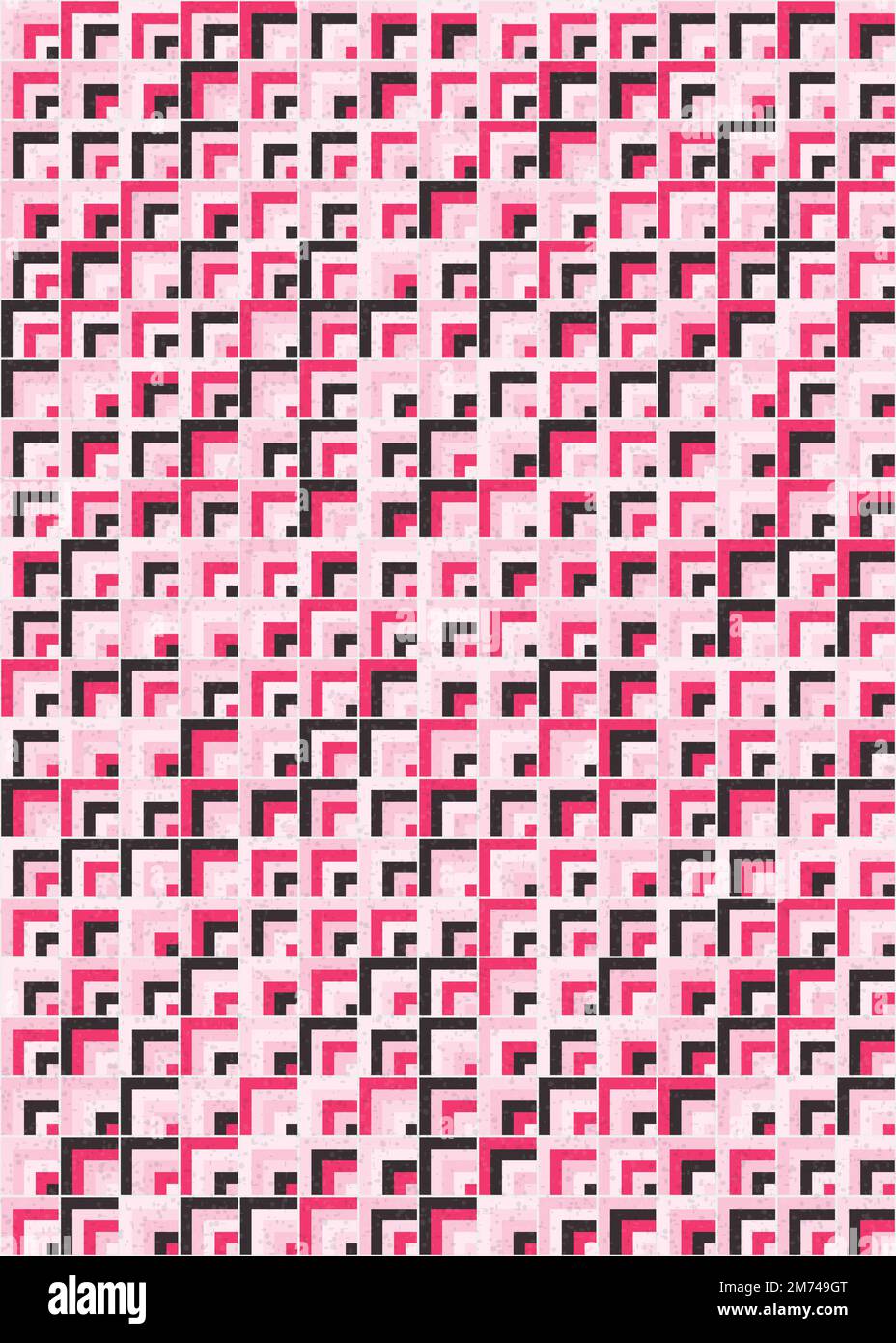 Abstract Geometrical generative computational art illustration Stock ...