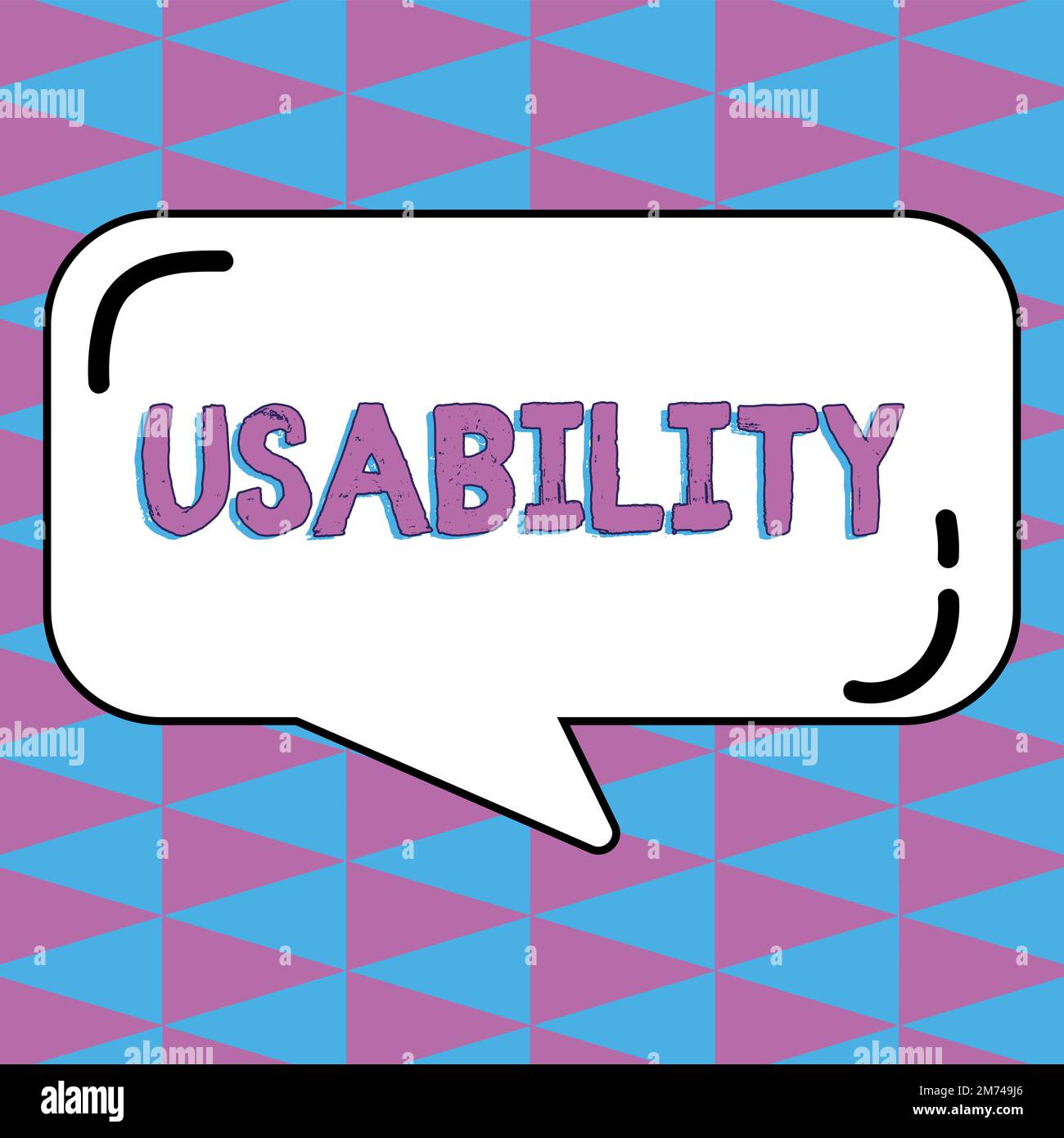 Text caption presenting Usability. Word for A word assosiated with how ...