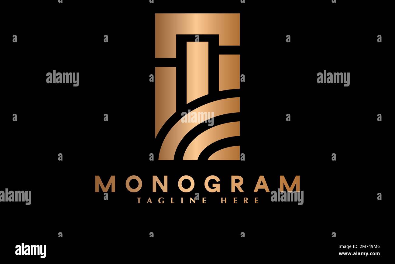 Real Estate Property Business logo vector monogram template Stock ...
