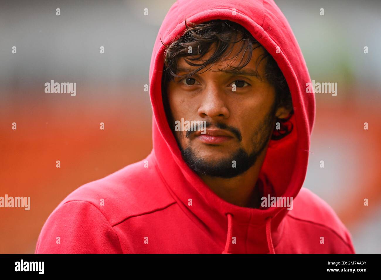 Gustavo Scarpa #31 of Nottingham Forest arrives ahead of the Emirates ...