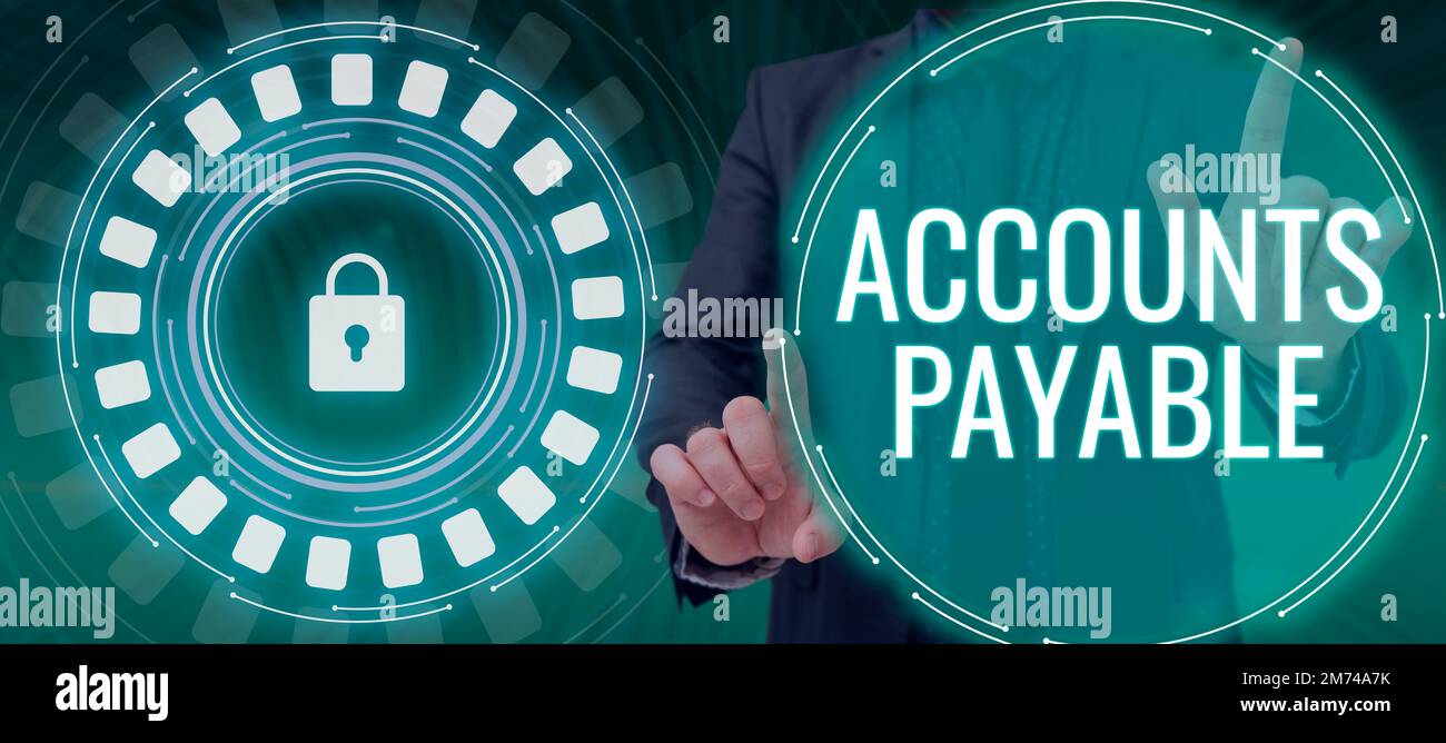 Inspiration showing sign Accounts Payable. Word Written on money owed ...