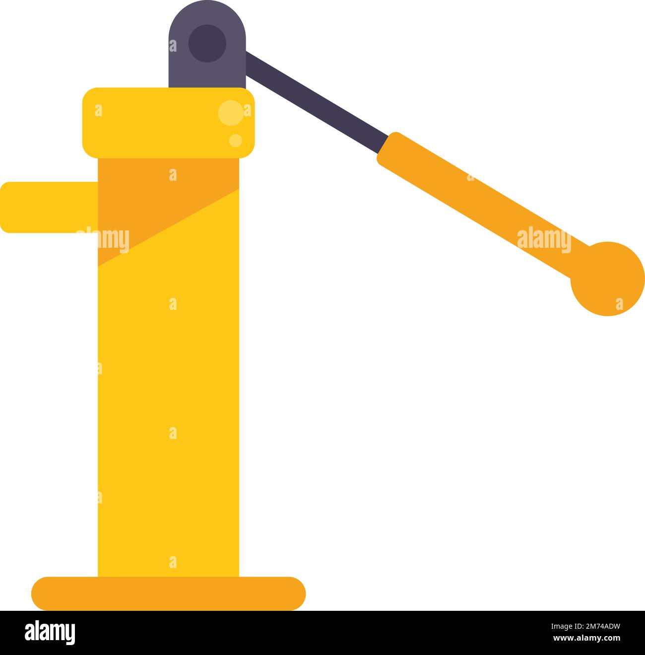 Station pump icon flat vector. Water system. Engine electric isolated ...