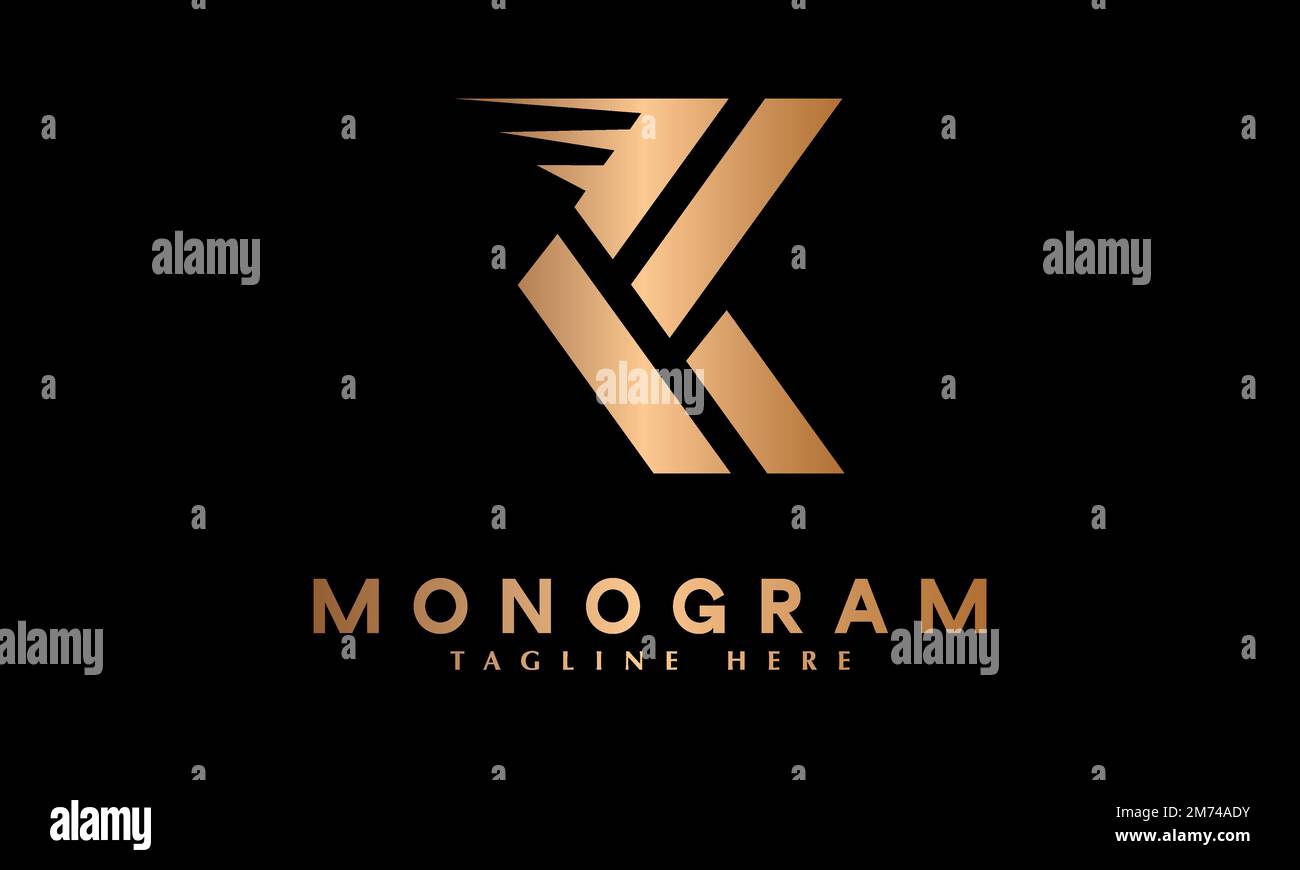 Alphabet k speed company logo vector monogram template Stock Vector ...