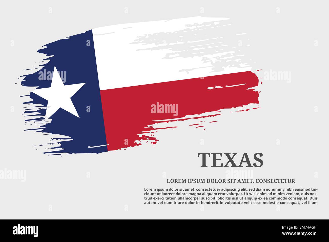 Texas US flag grunge brush and text poster, vector Stock Vector Image ...