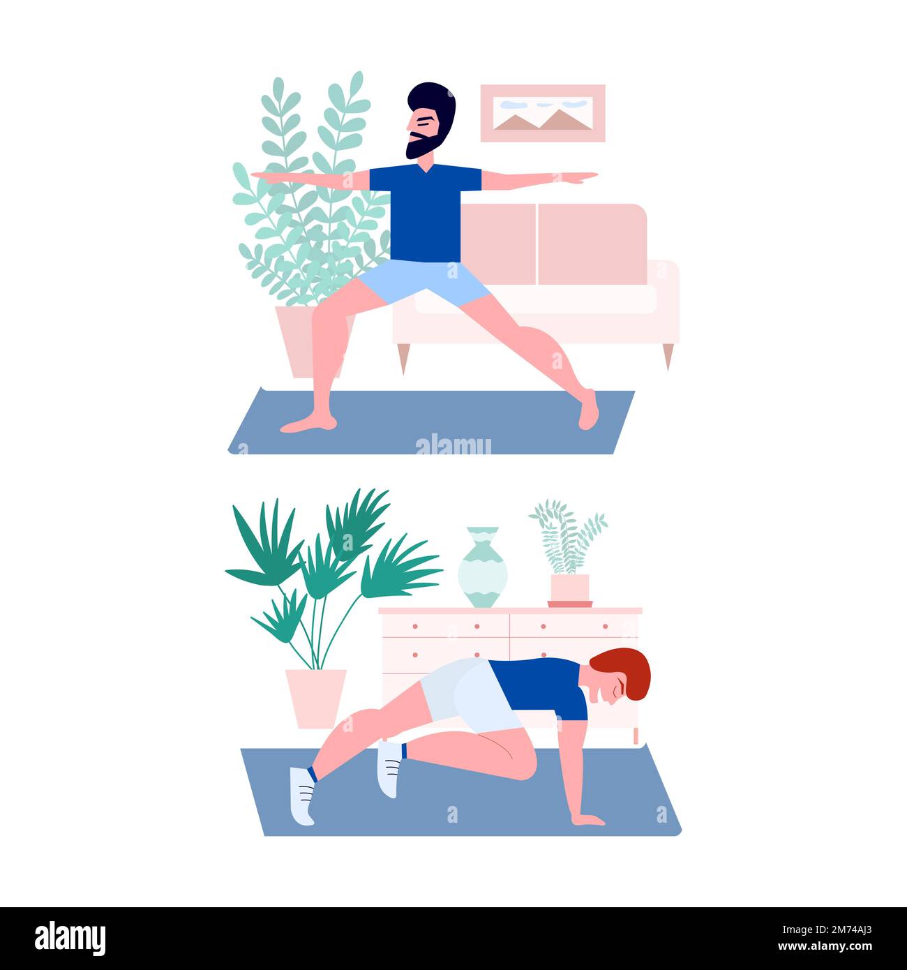 Home sport fitness gym Stock Vector Images - Alamy