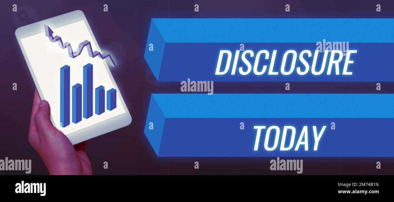 Conceptual caption Disclosure. Business idea The action of making New ...