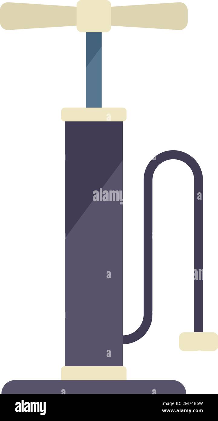Classic air pump icon flat vector. Air pump. Car compressor isolated Stock Vector Image & Art ...