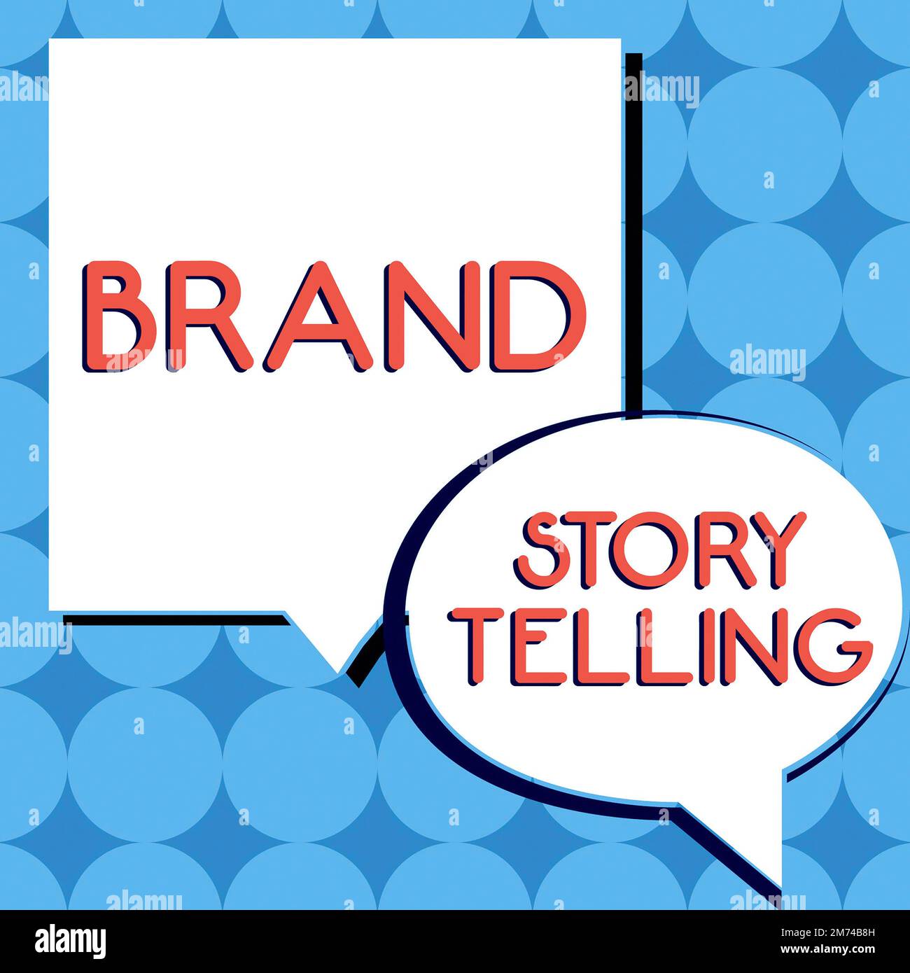Text showing inspiration Brand Story Telling. Concept meaning Breathing ...