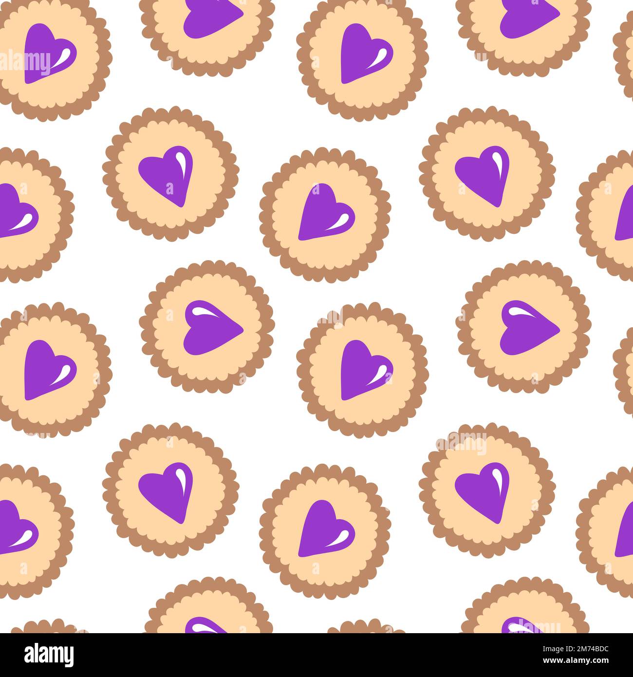 Vector purple coloured cookies Stock Vector Image & Art - Alamy
