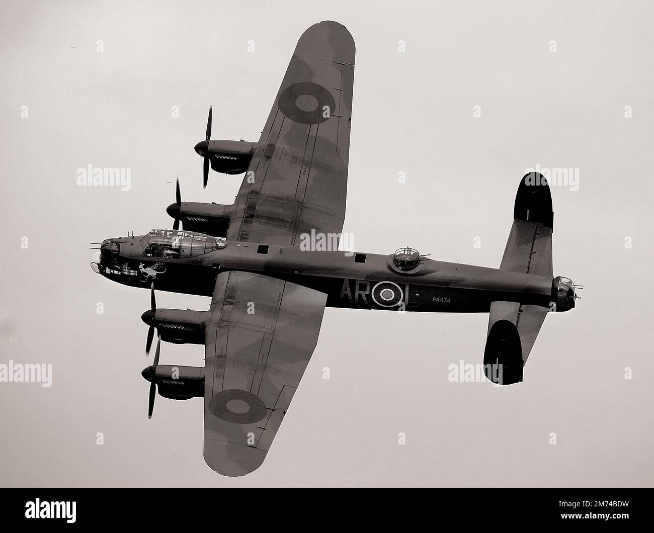 British Avro lancaster heavy four engined bomber of the second world ...