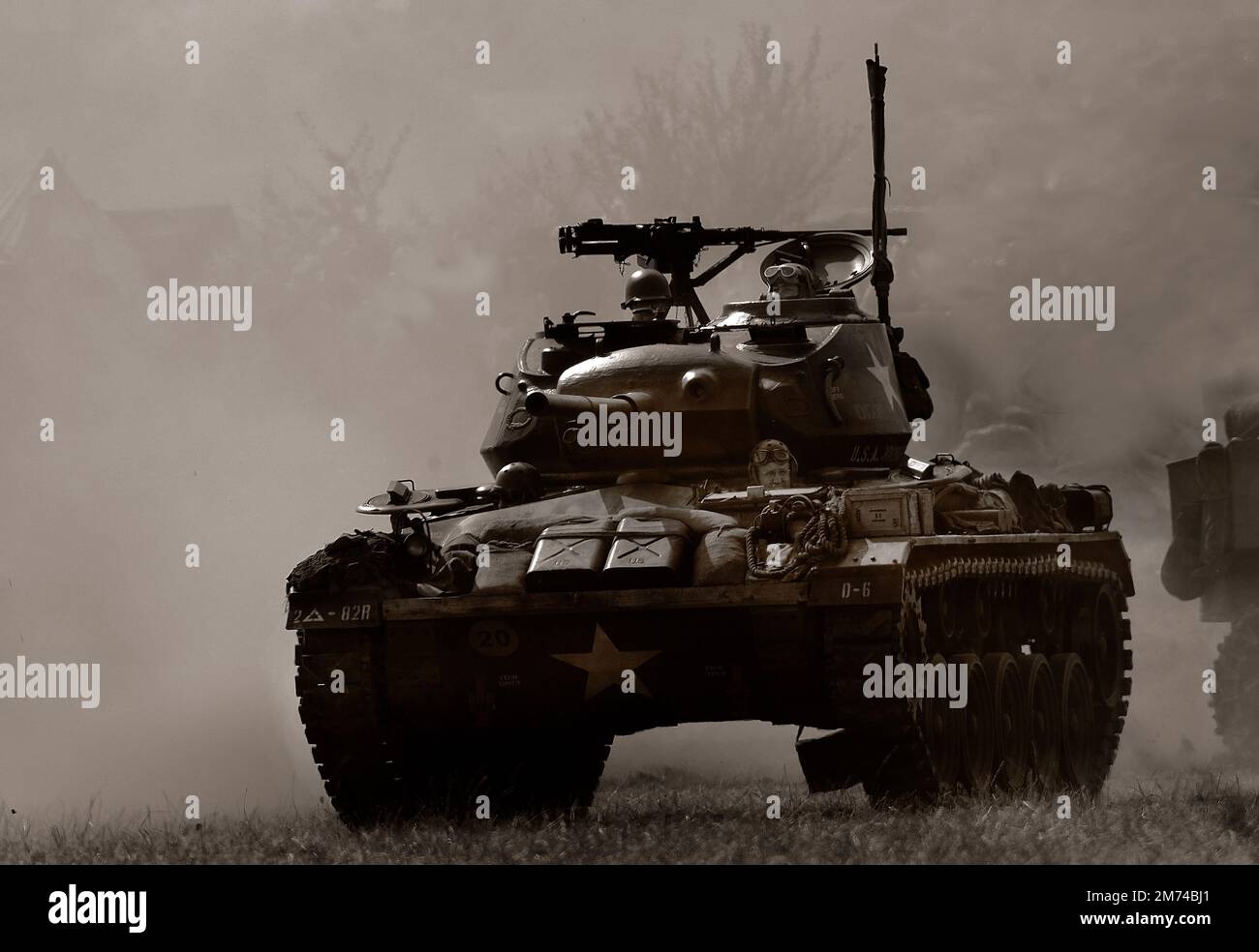 Chaffee American light tank used at the end of WW2 and in Korea Stock ...