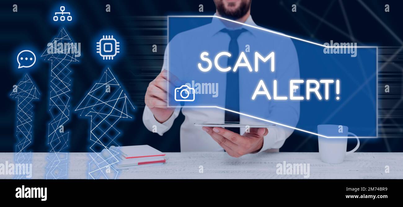 Conceptual display Scam Alert. Business showcase warning someone about ...
