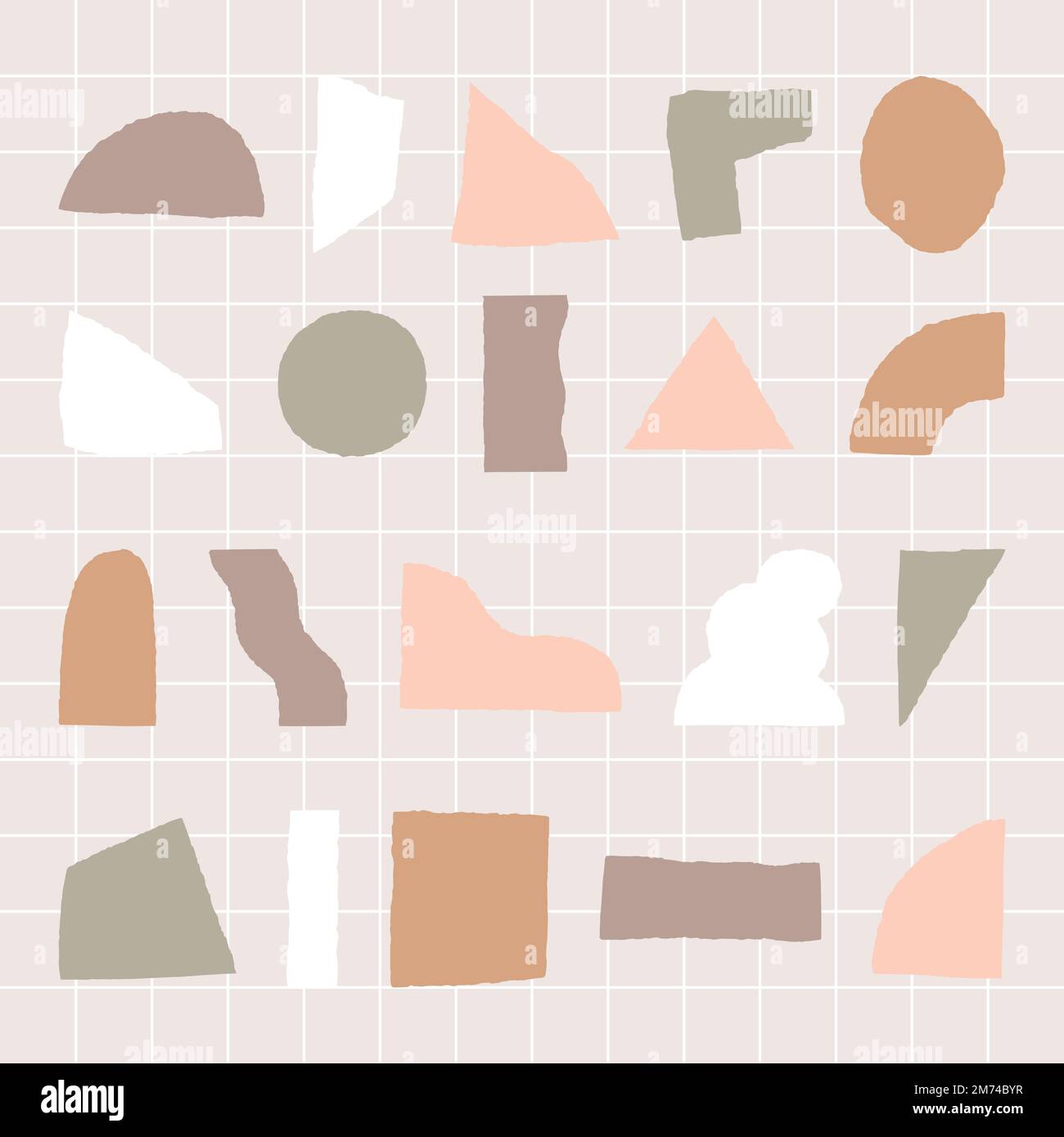 Various shapes of torn notepaper template vector set Stock Vector Image ...