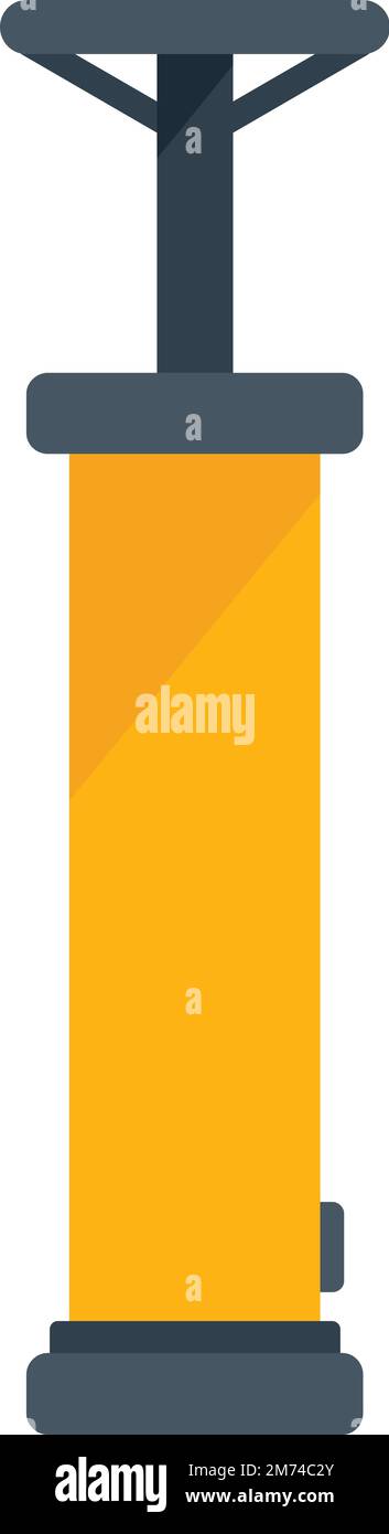 Air pump icon flat vector. Valve compressor. Machine station isolated Stock Vector Image & Art ...