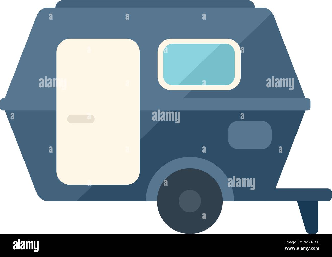 Auto camper icon flat vector. Caravan bus. Van trailer isolated Stock Vector Image & Art - Alamy