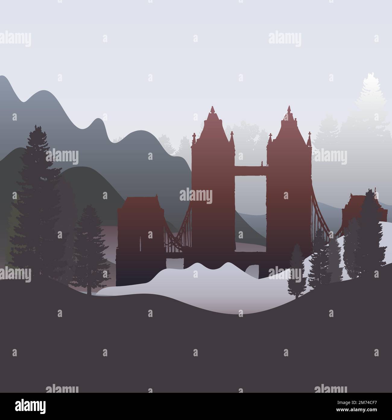 European cultural attraction Stock Vector Images - Alamy