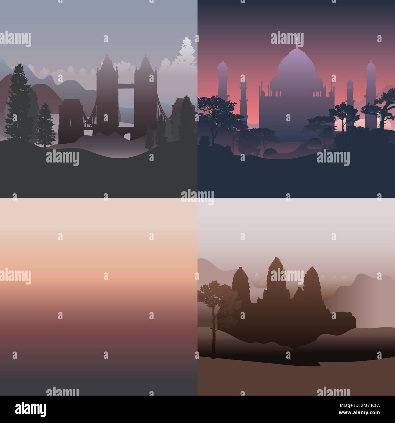 Collection of architectural landmarks vector Stock Vector Image & Art ... Collection of architectural landmarks vector Stock Vector Image & Art ...