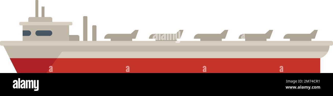 Aircraft ship icon flat vector. Military navy. Naval warship isolated ...