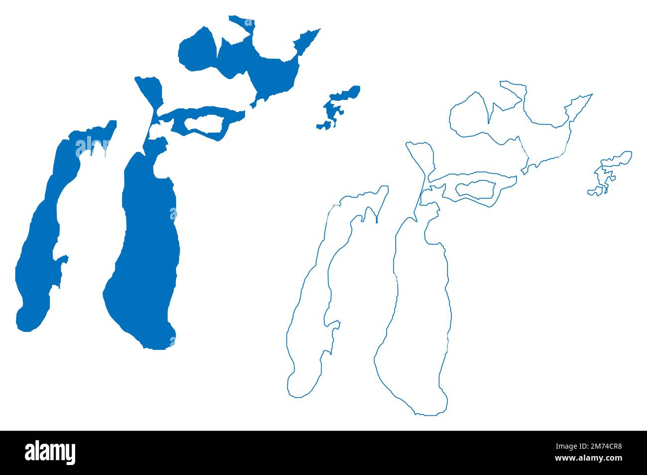 Lake Aral Sea (Republic of Kazakhstan, Republic of Uzbekistan) map ...
