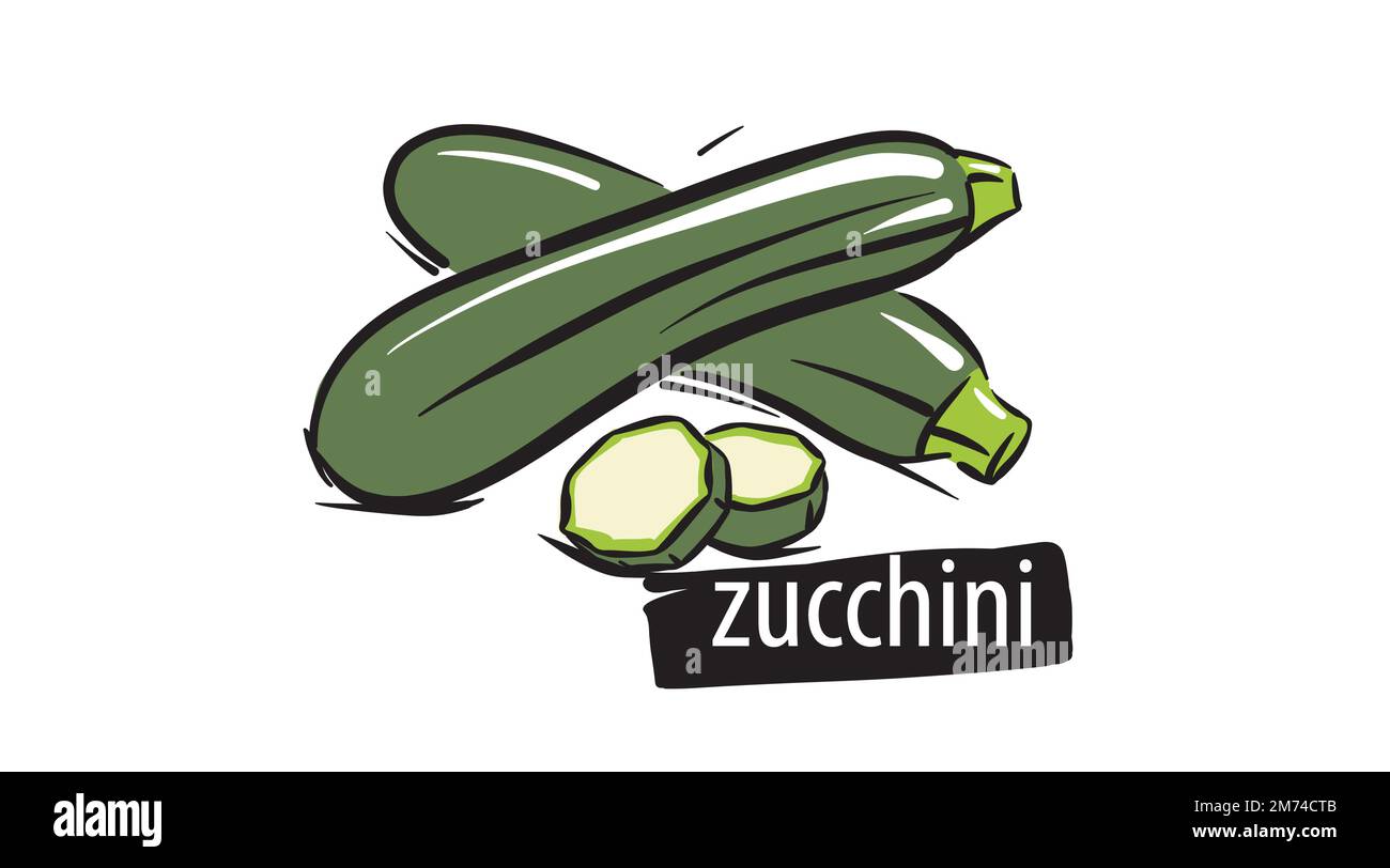 Courgette plant drawing Stock Vector Images - Alamy