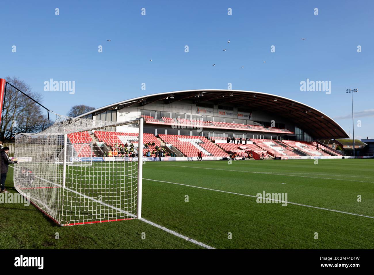 Fleetwood Town's Highbury Stadium before the Emirates FA Cup third ...