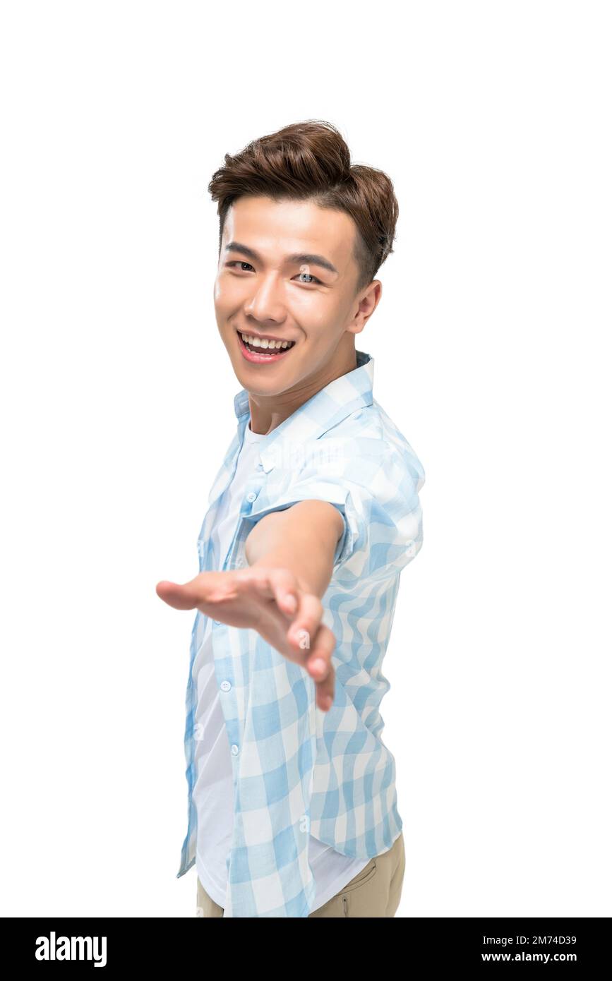 Happy young man Stock Photo - Alamy