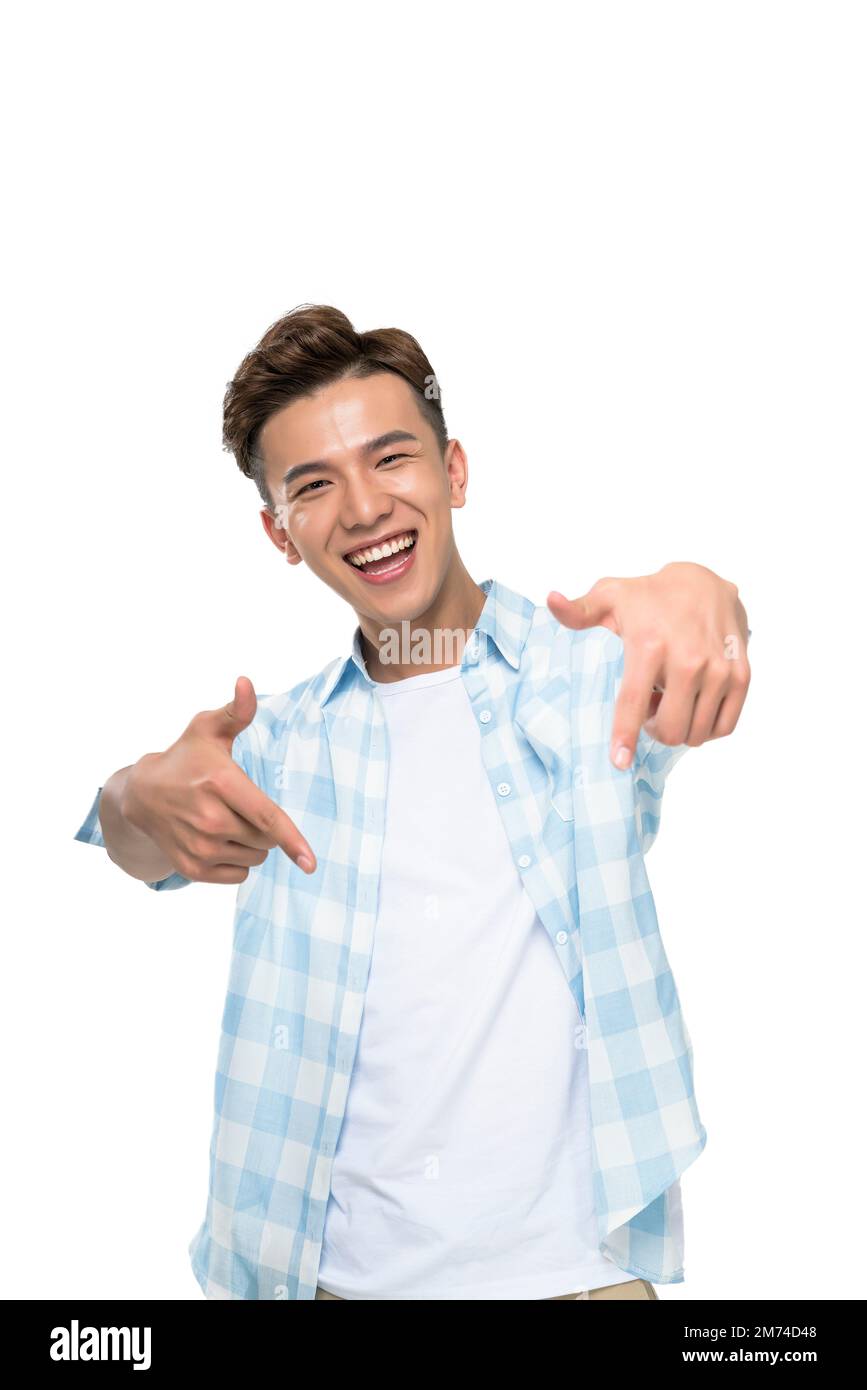 Happy young man Stock Photo - Alamy