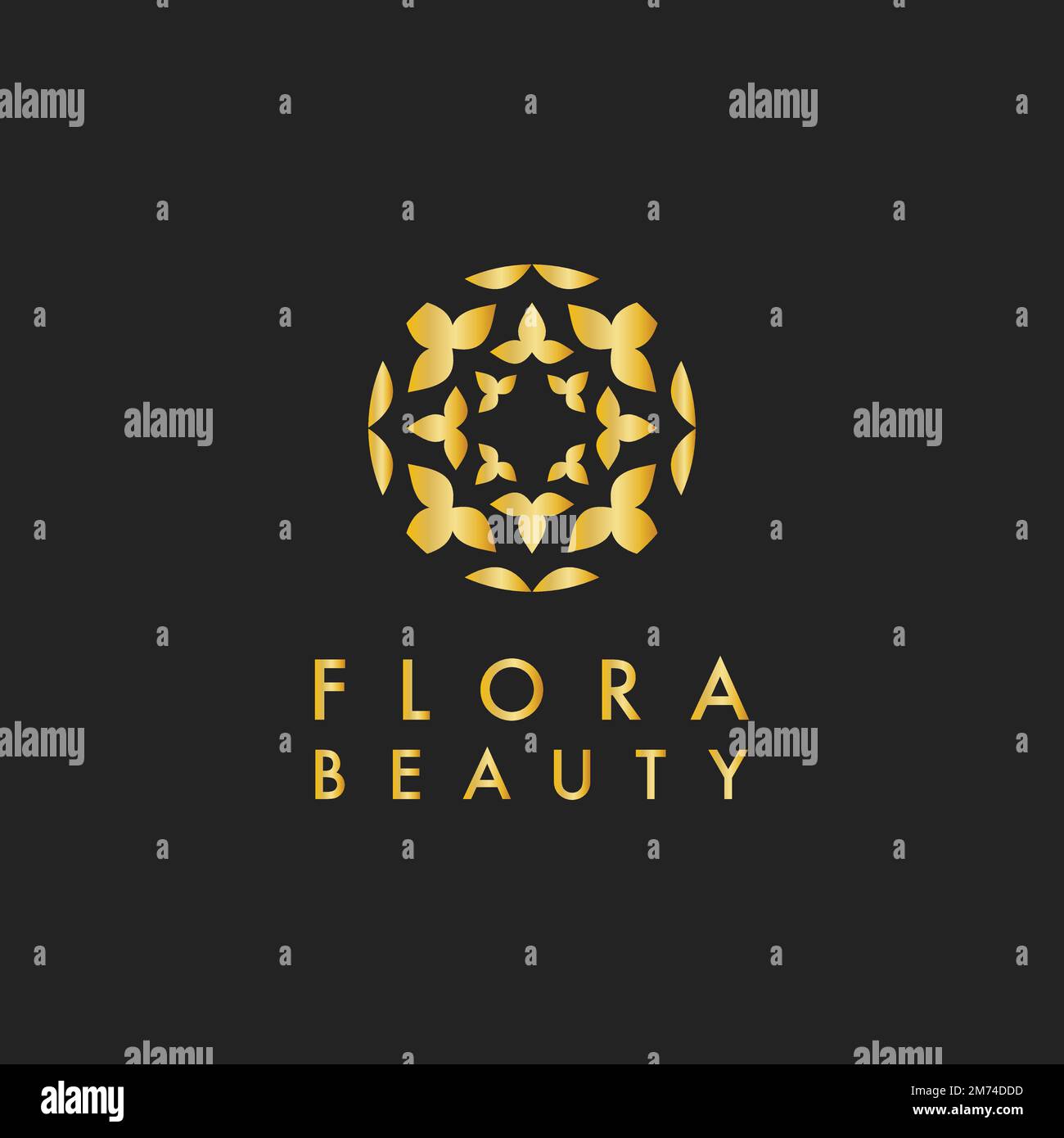 Flora beauty design logo vector Stock Vector Image & Art - Alamy
