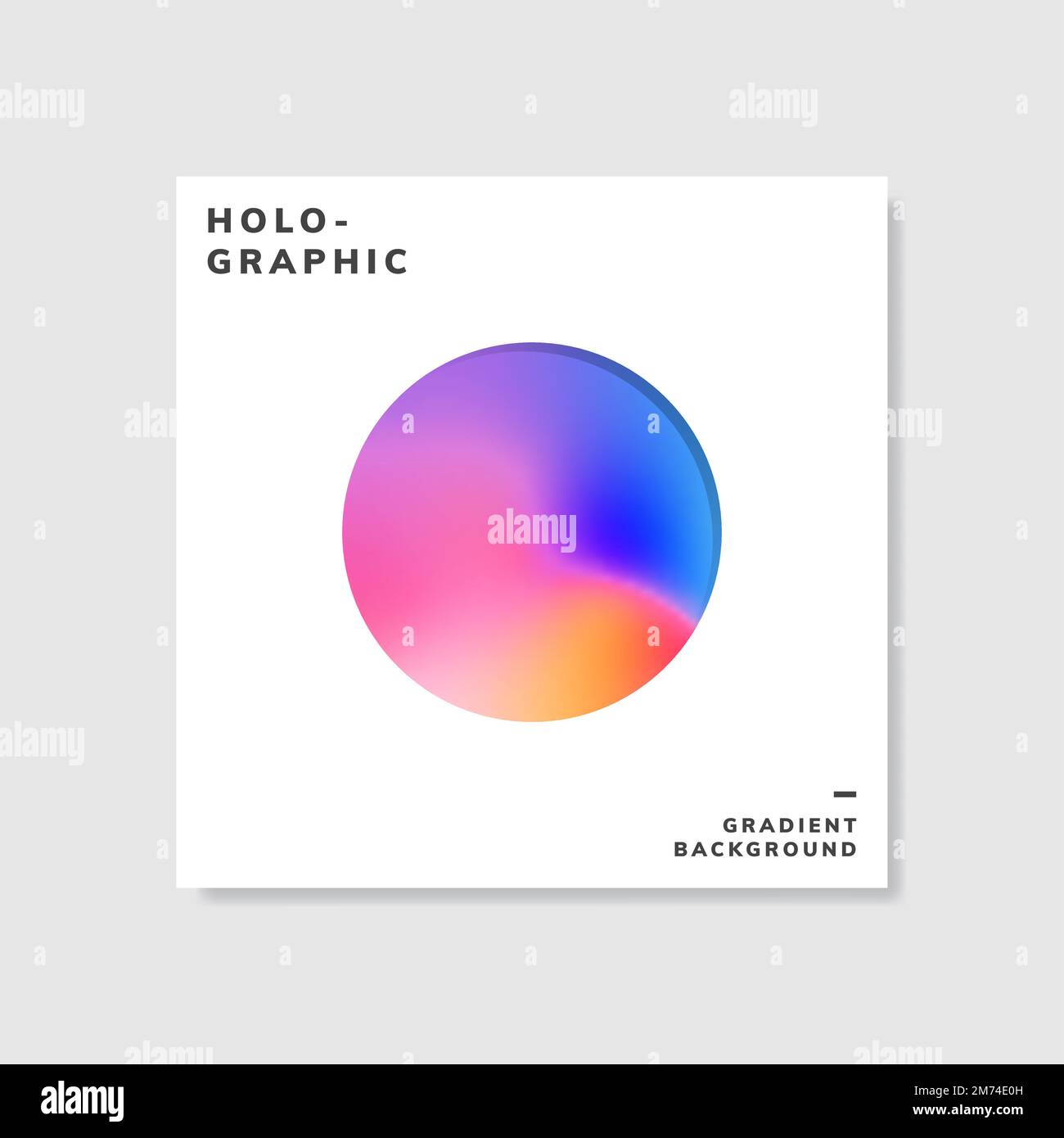 Colorful holographic gradient background design sample Stock Vector ...