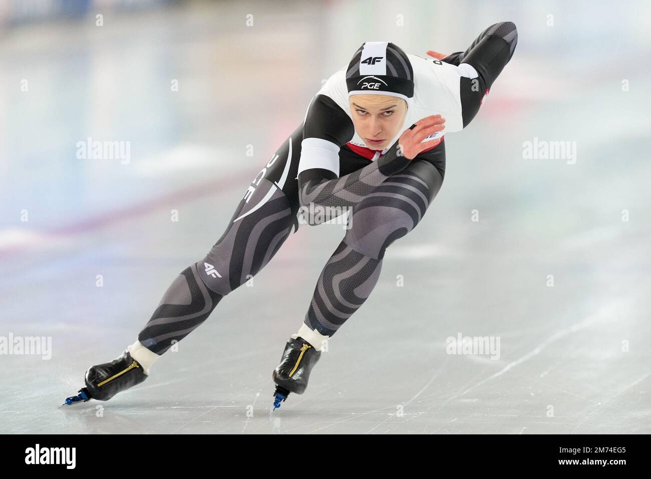 HAMAR, NORWAY - JANUARY 7: Andzelika Wojcik of Poland competing on the ...