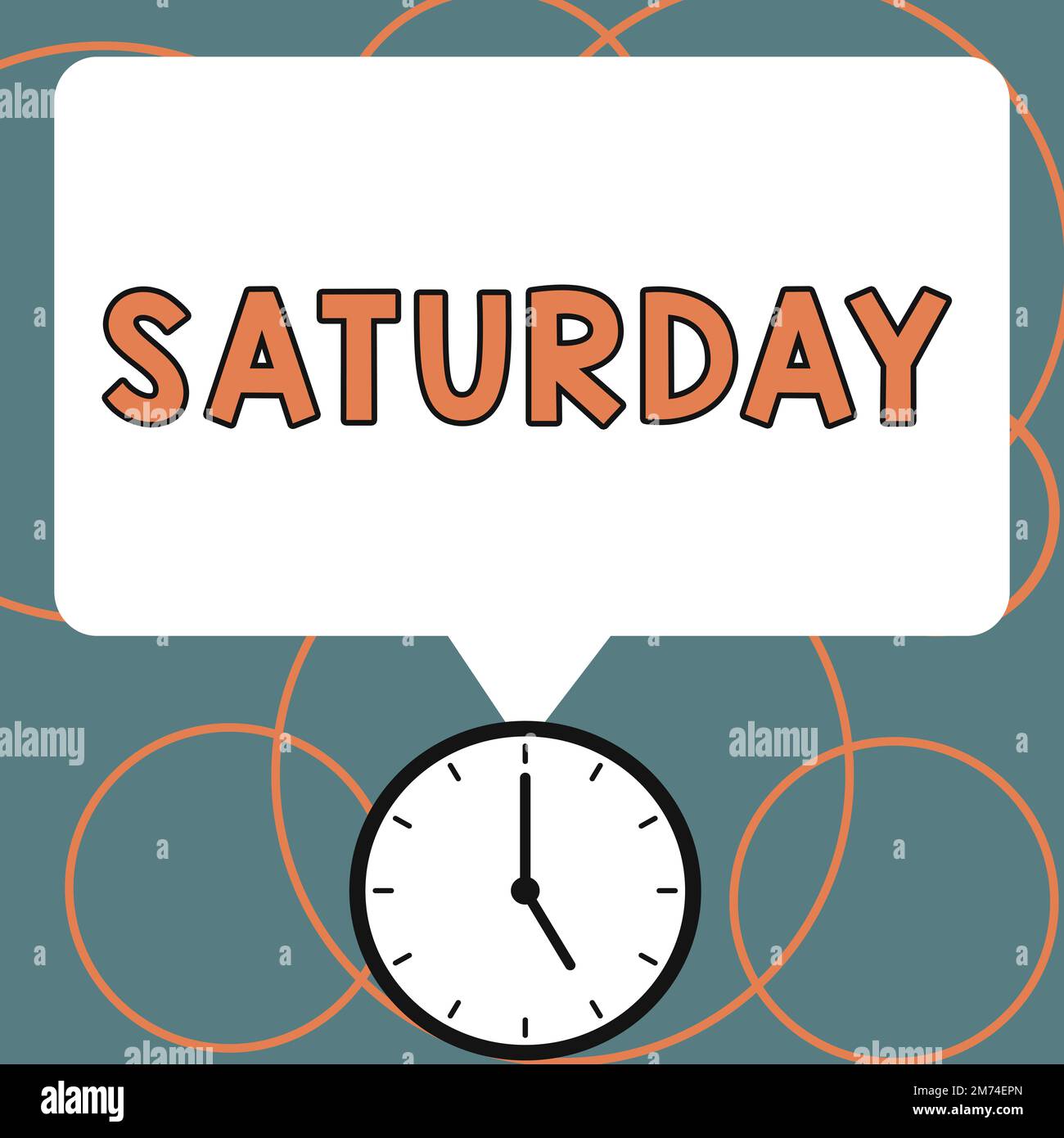 Sign displaying Saturday. Conceptual photo First day of the weekend ...