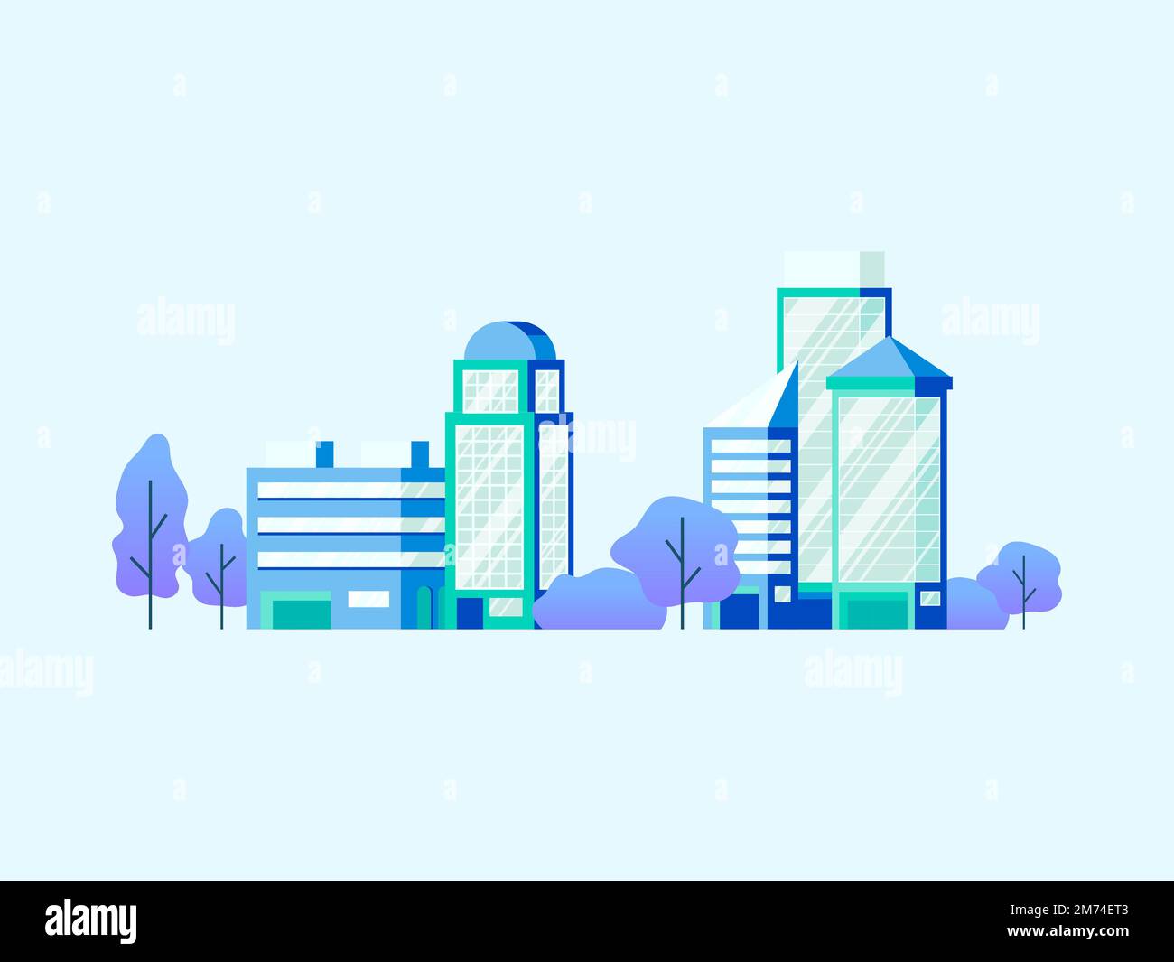 High technology office buildings vector Stock Vector Image & Art - Alamy