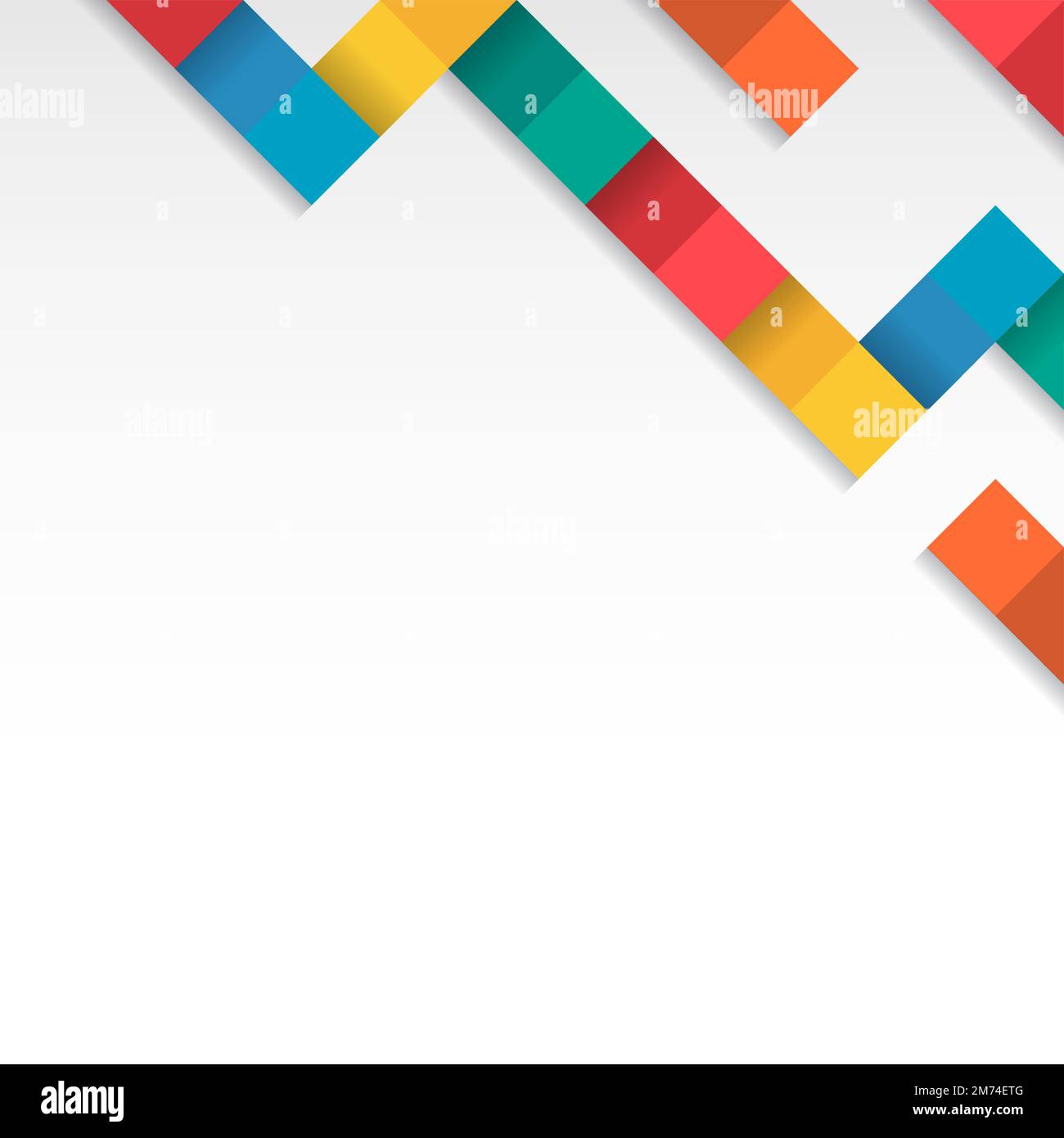 Colorful blocks on blank white background vector Stock Vector Image ...