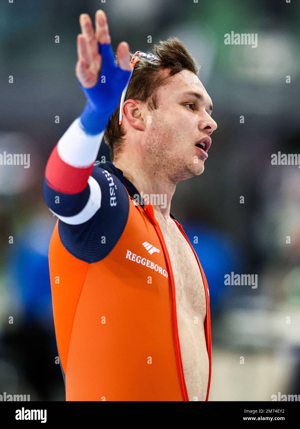 HAMAR - Marcel Bosker (NED) in the men's 5000 meters all-around during ...