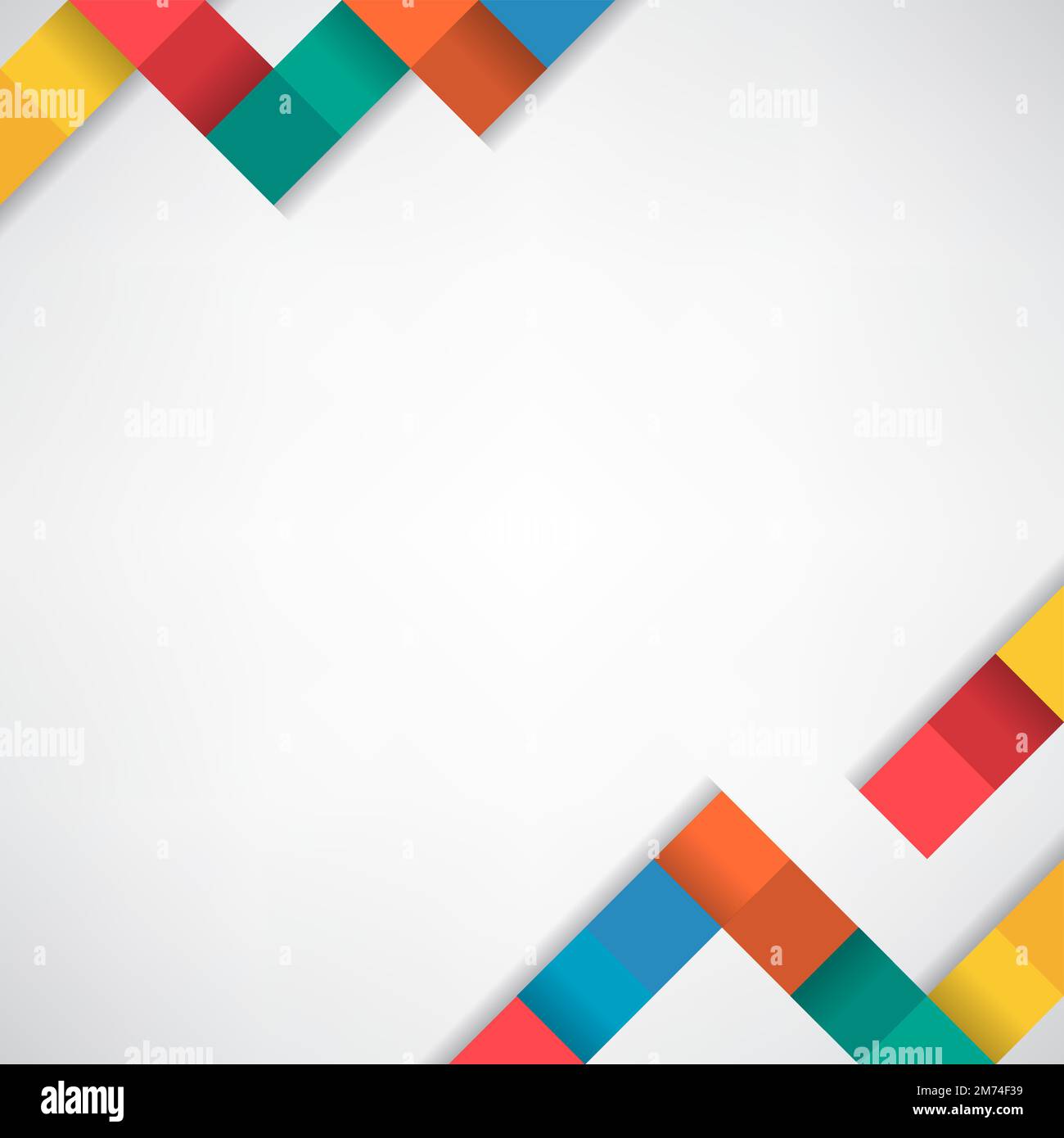 Colorful blocks on blank white background vector Stock Vector Image ...