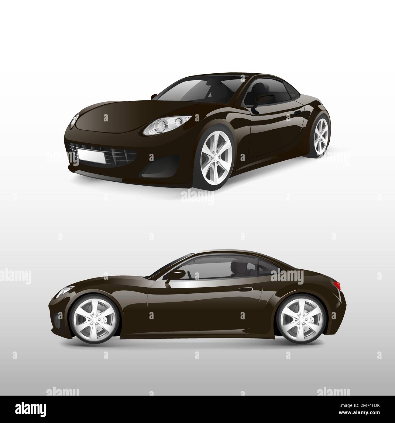 Sports car isolated on Stock Vector Images - Alamy