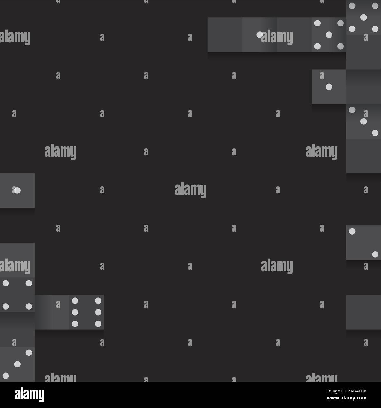 Black blocks frame on blank black background vector Stock Vector Image ...