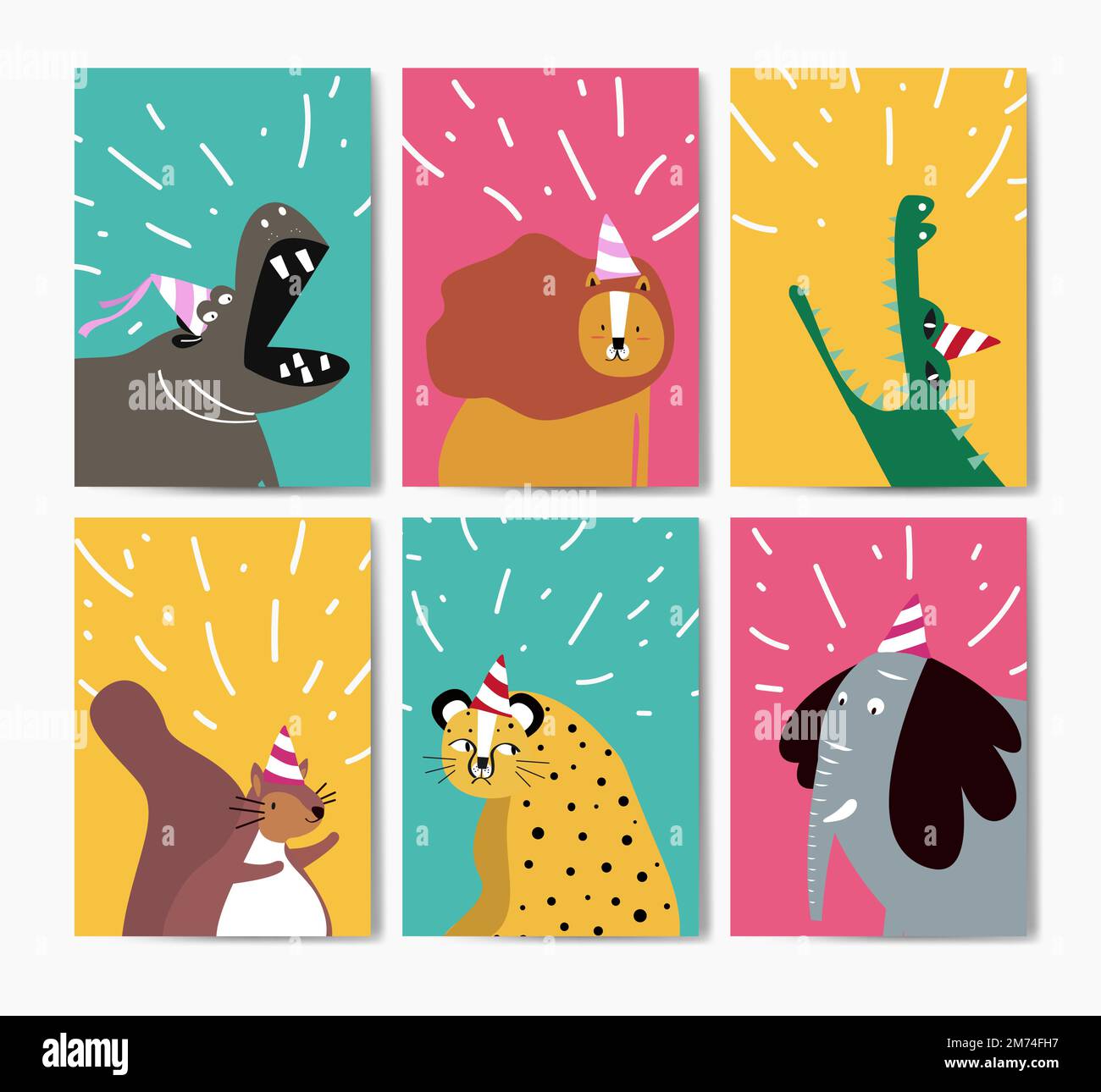 Animals In Party Hats