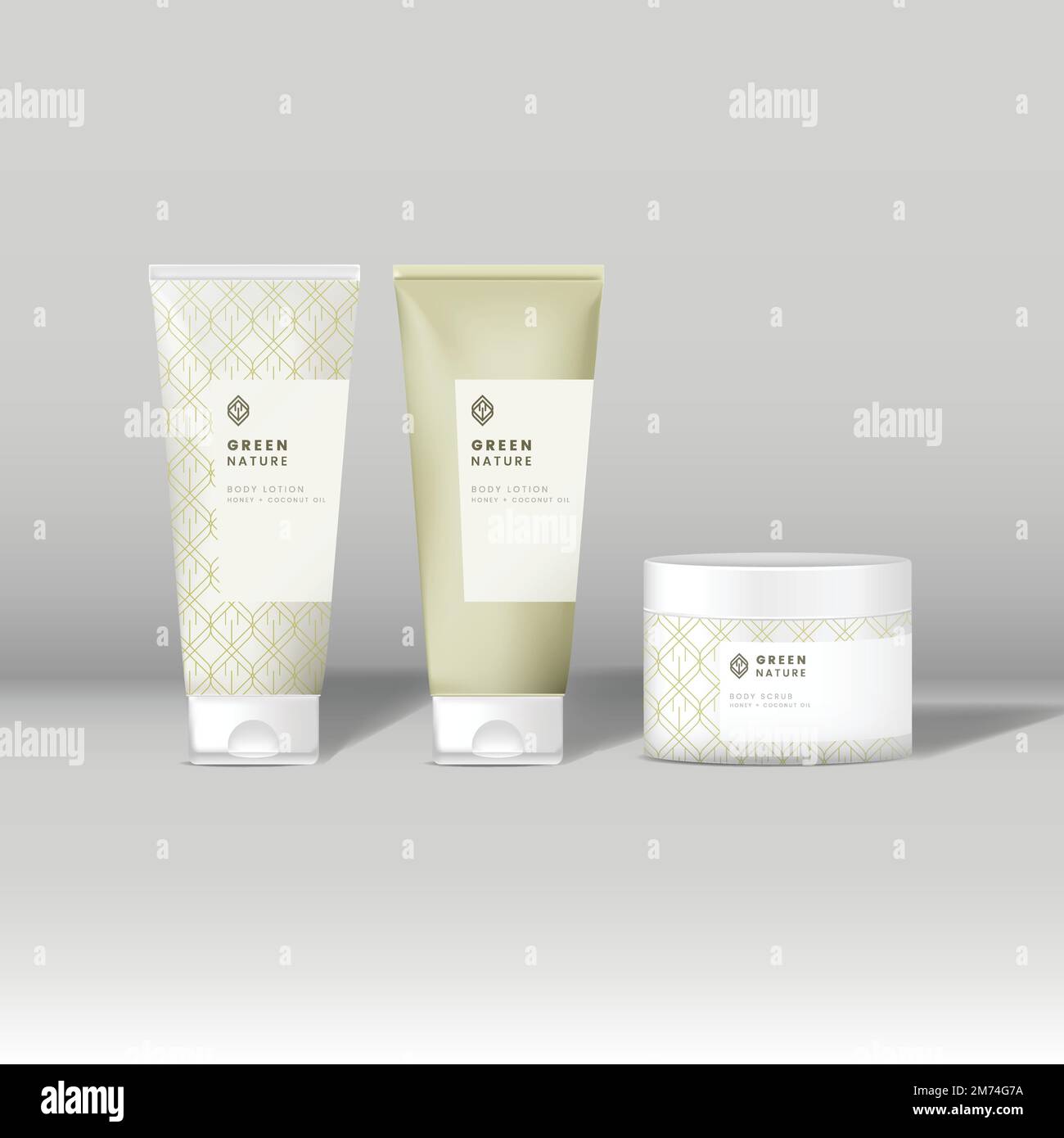 Set of package mockups for skin care vector Stock Vector Image & Art ...