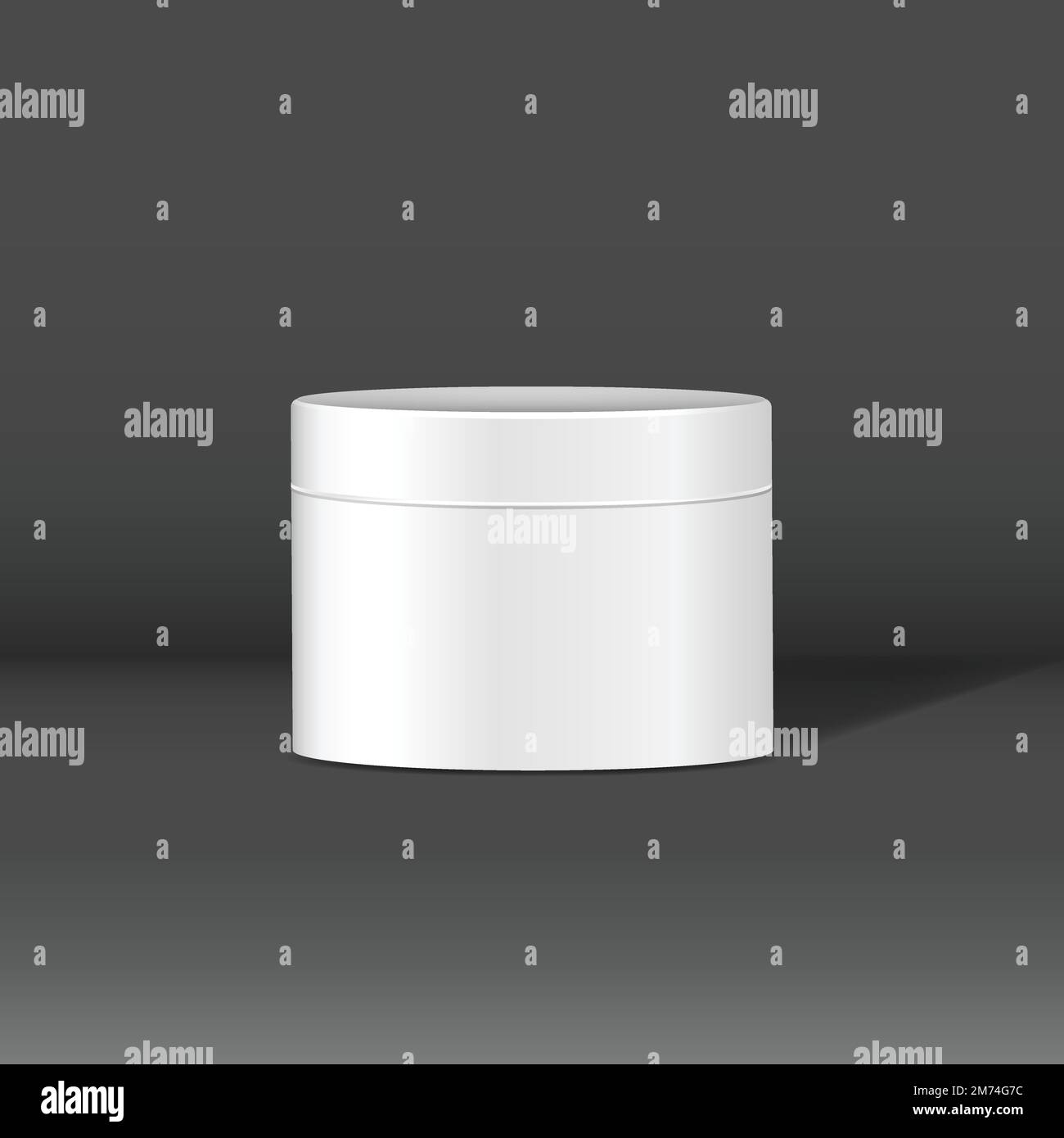 Beauty cream can mockup vector Stock Vector Image & Art - Alamy