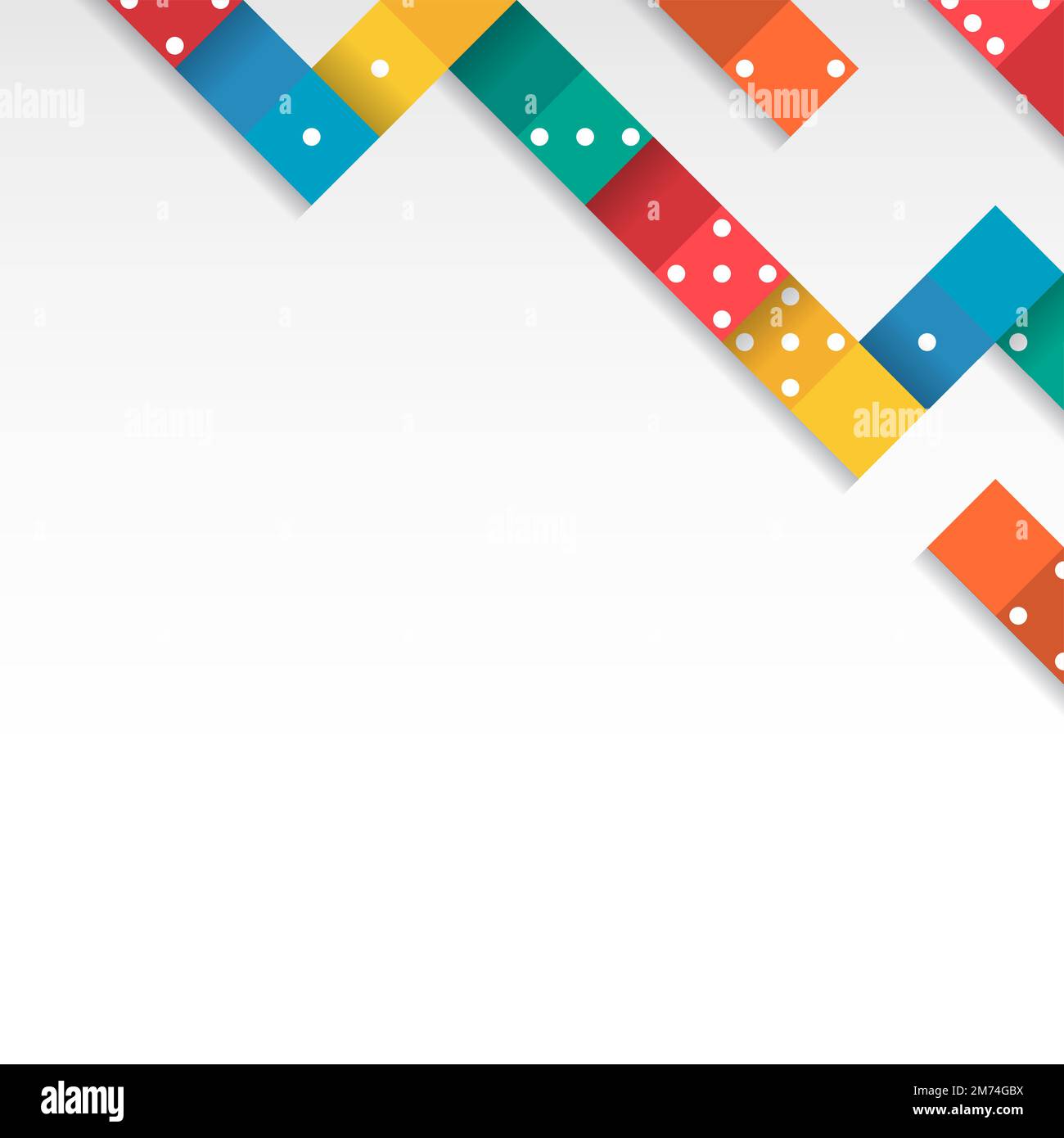 Colorful blocks on blank white background vector Stock Vector Image ...