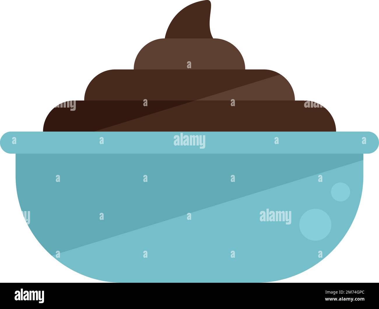 Cocoa cream pot icon flat vector. Paste jar. Milk food isolated Stock ...